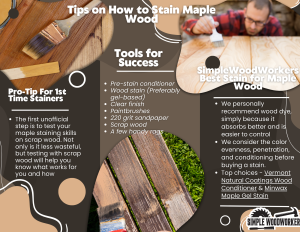 Stained Maple Wood - 3 Easy Hacks & Detailed Guide - Simplewoodworker