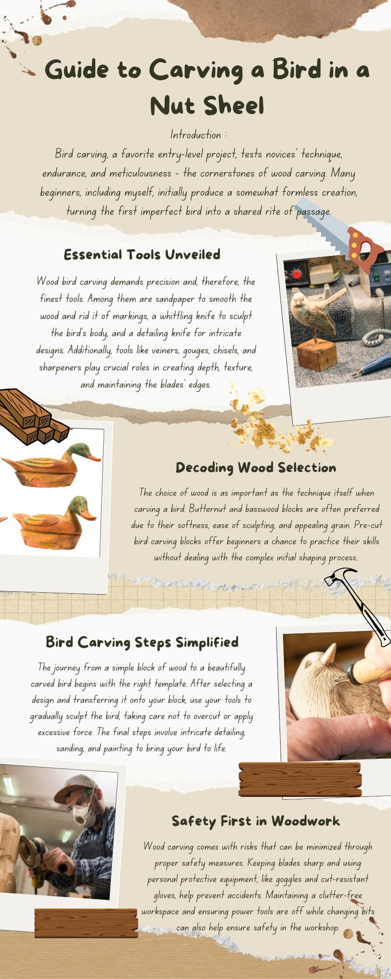 Carving a Bird: Essential Techniques for Novice Woodworkers ...